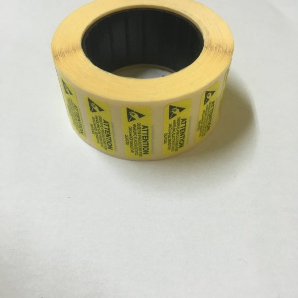 ESD Warning Label 12mm*22mm | EseTek Elektronik