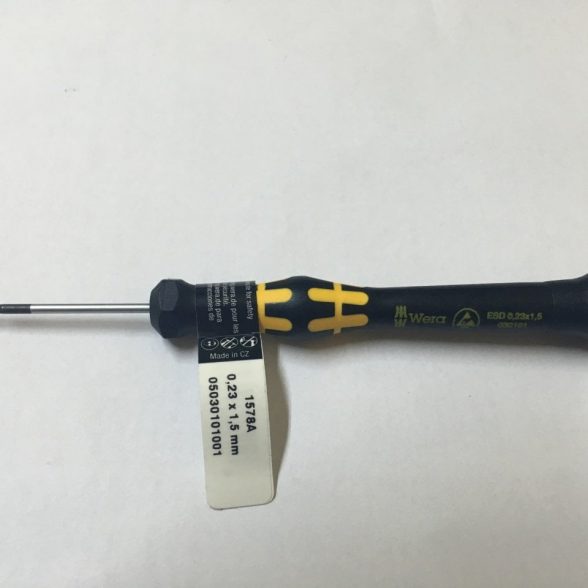 WERA 1578 0.23 X 1.5 X 40mm ESD Flat Screwdriver | EseTek Elektronik